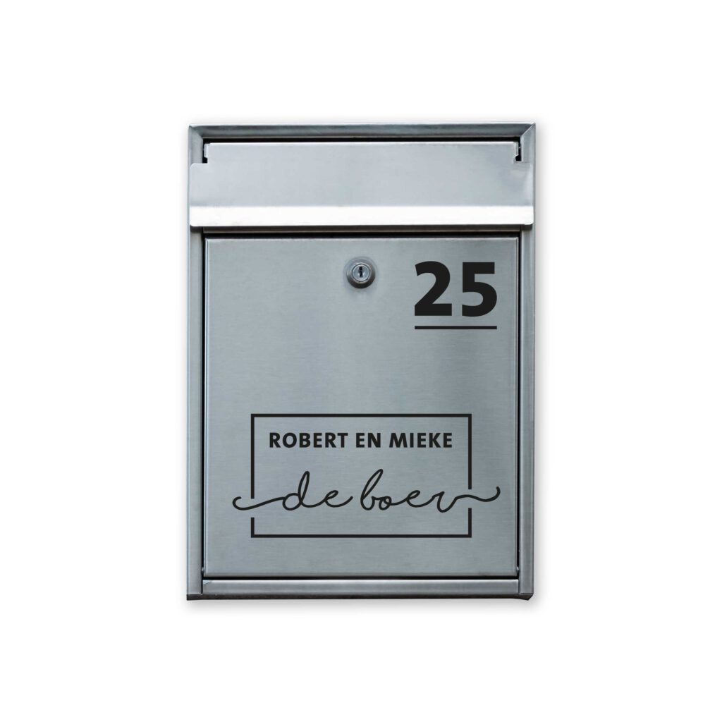 Brievenbus sticker met huisnummer - My Little Buddha